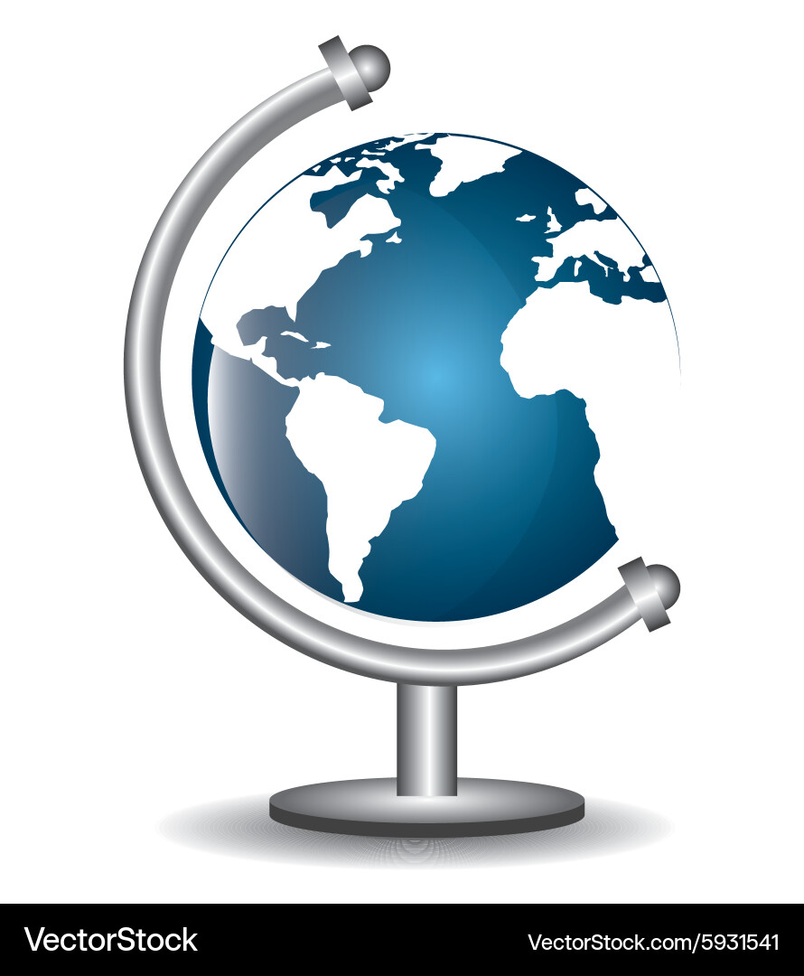 World global map Royalty Free Vector Image - VectorStock