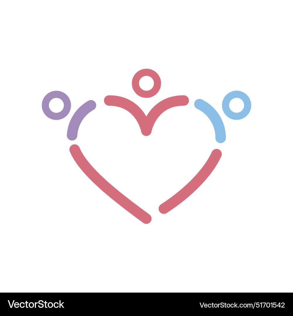 Community care logo Royalty Free Vector Image - VectorStock