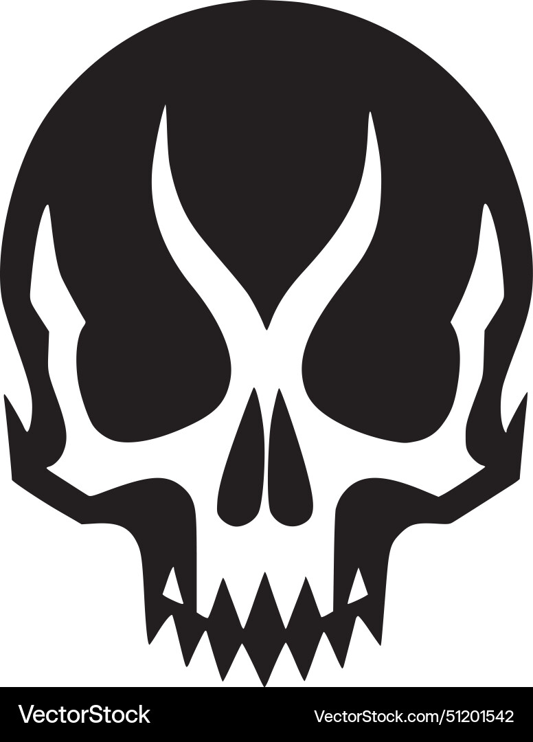 Death - black and white Royalty Free Vector Image
