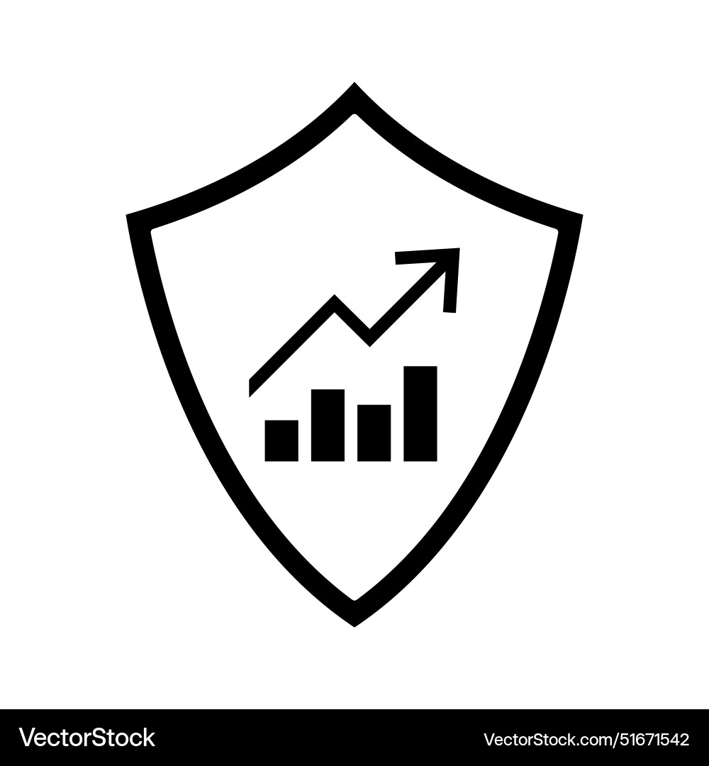 Financial security icon Royalty Free Vector Image