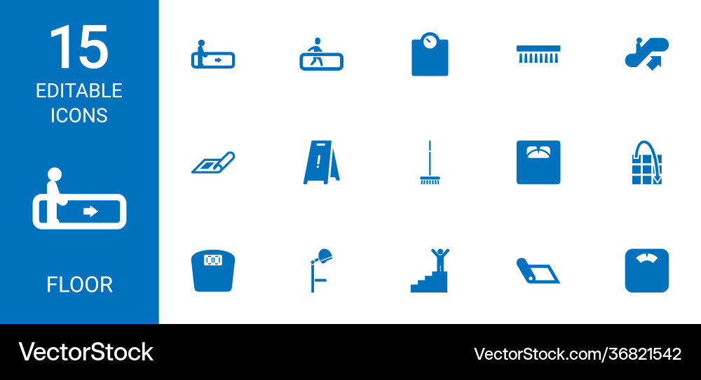 Floor icons Royalty Free Vector Image - VectorStock