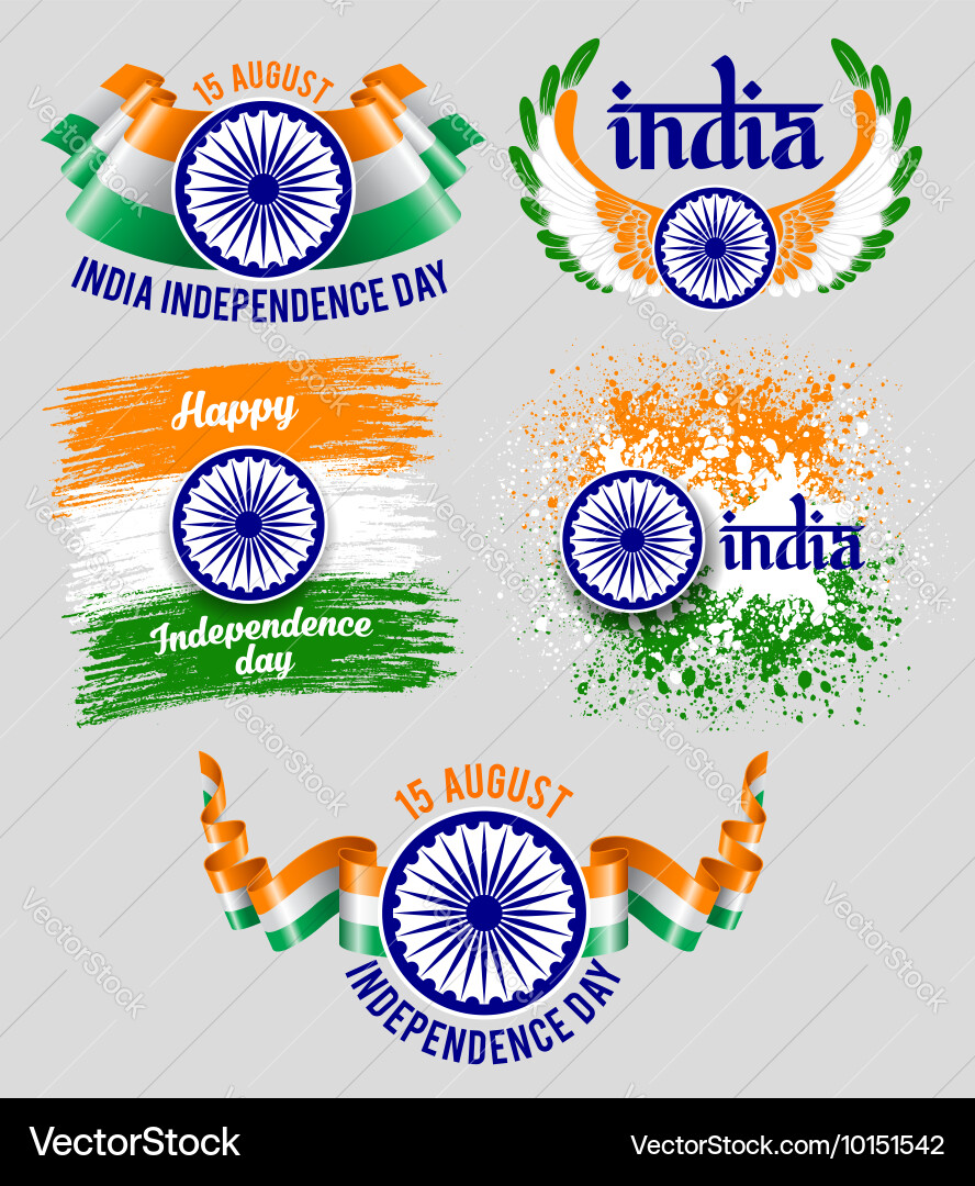 India badges Royalty Free Vector Image - VectorStock