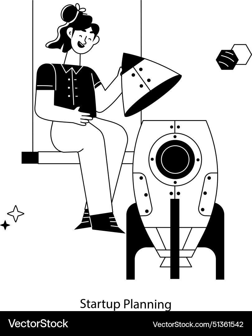 Startup planning Royalty Free Vector Image - VectorStock