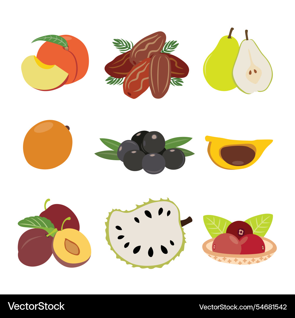 Tropical fruits extravaganza Royalty Free Vector Image