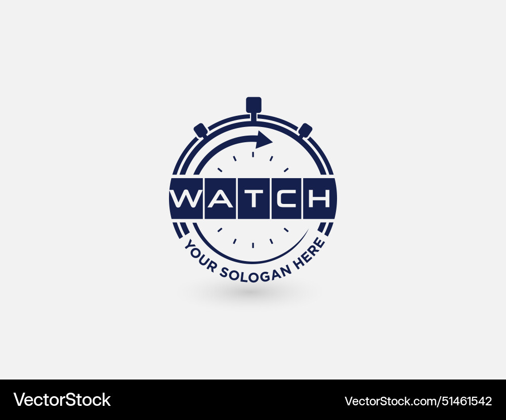 Watches logo design tamplate Royalty Free Vector Image