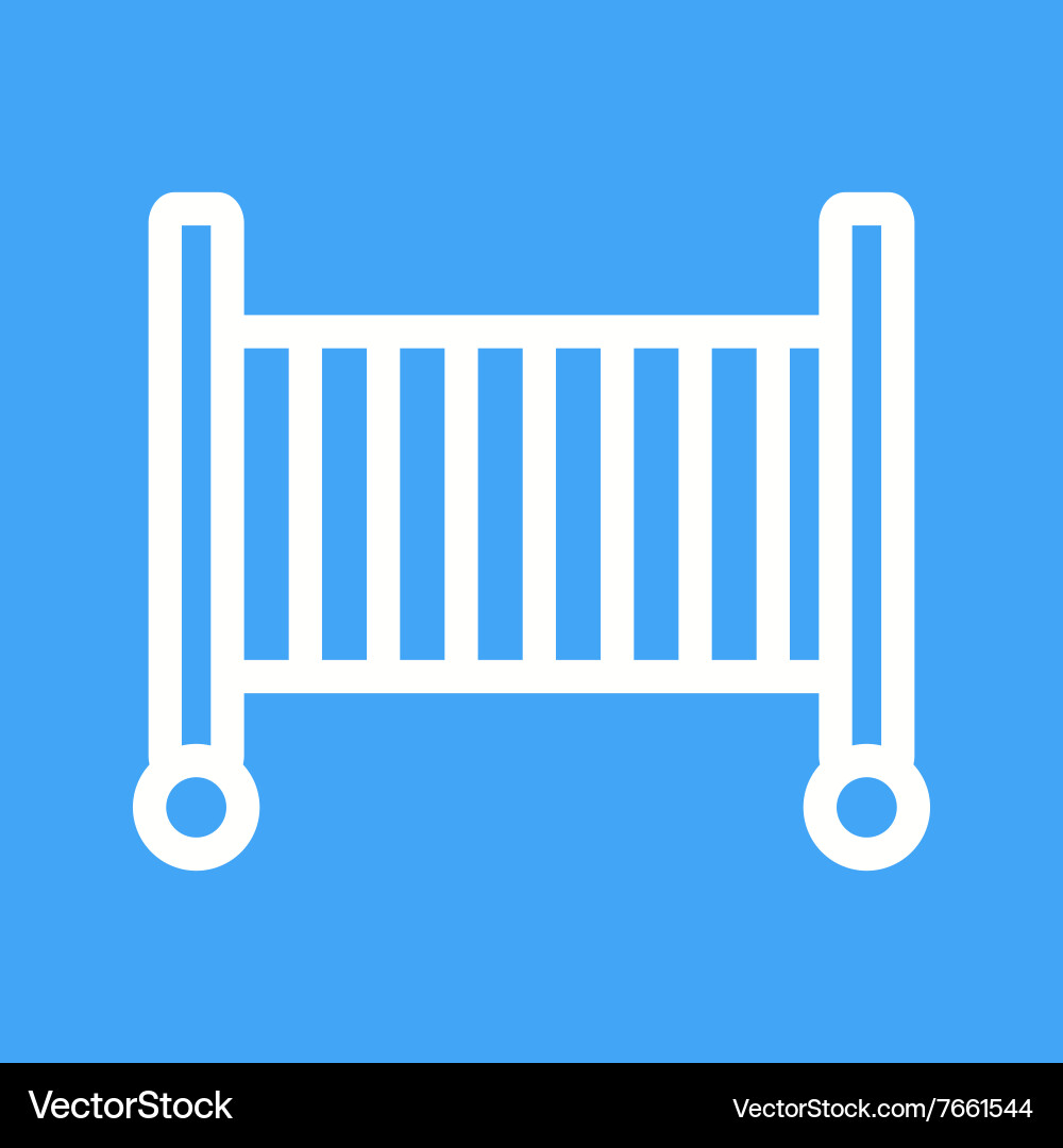 Baby cot Royalty Free Vector Image - VectorStock