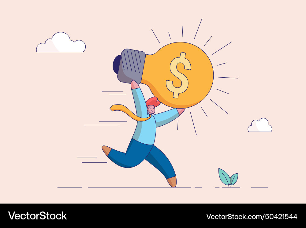 Creativity or innovation to increase earning Vector Image
