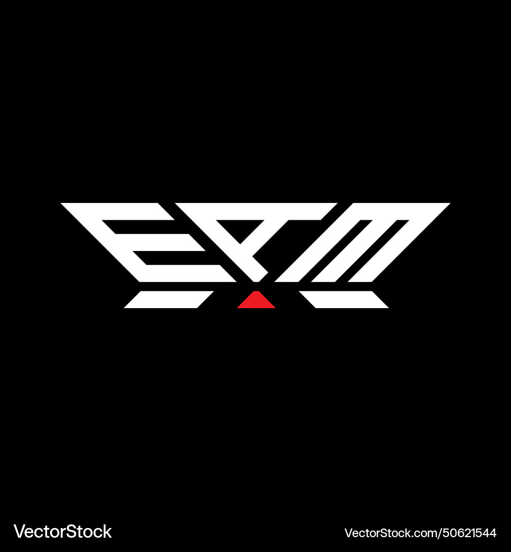 Eam letter logo design simple and modern Vector Image
