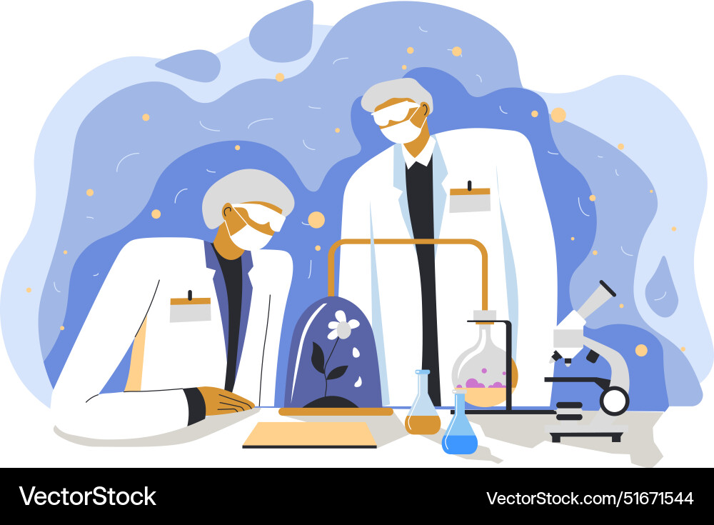 Laboratory research and analysis Royalty Free Vector Image