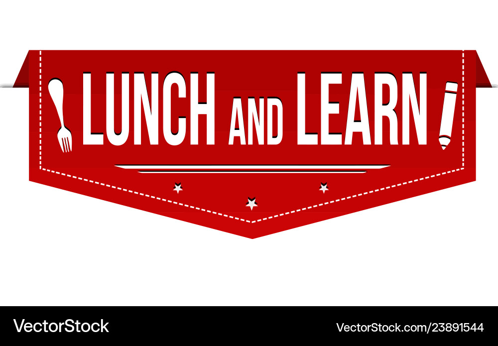 Lunch and learn banner design Royalty Free Vector Image