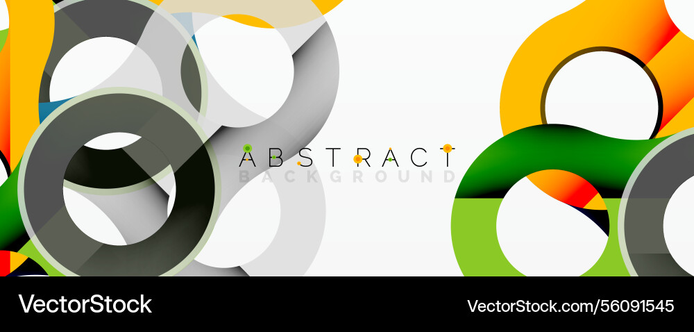 Abstract circle element composition with Vector Image