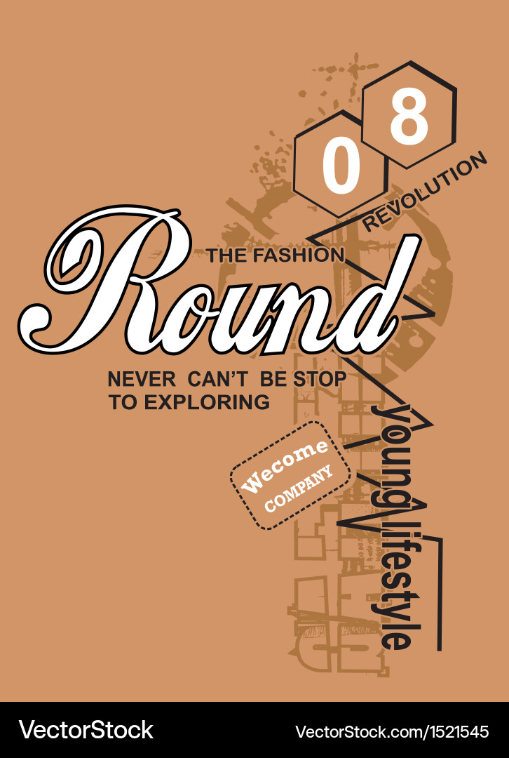 Art design with round models Royalty Free Vector Image