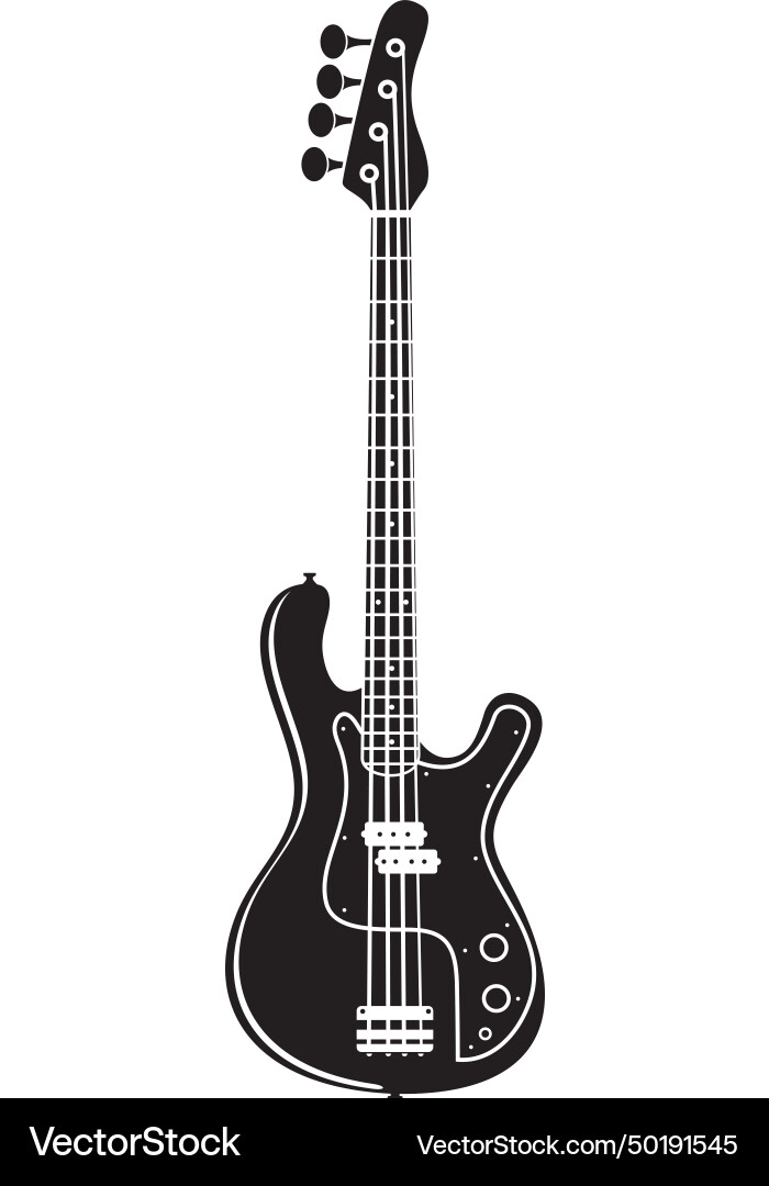 Bass guitar Royalty Free Vector Image - VectorStock