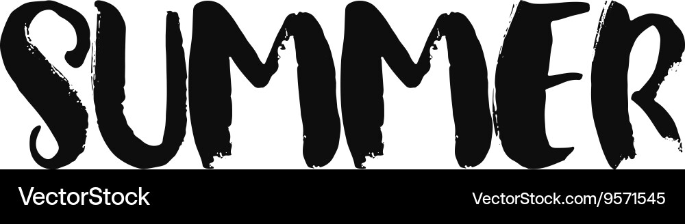 Hand drawn lettering Royalty Free Vector Image
