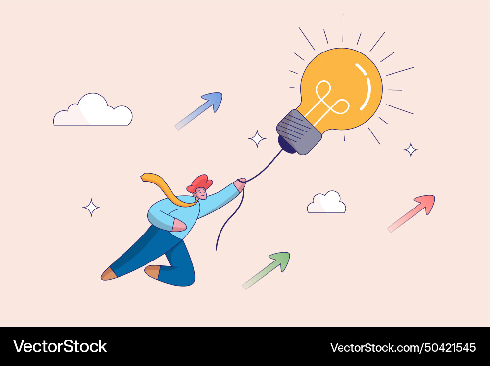 Innovation concept business growth motivation Vector Image