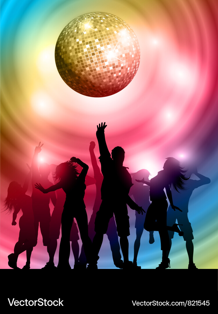 Party crowd Royalty Free Vector Image - VectorStock