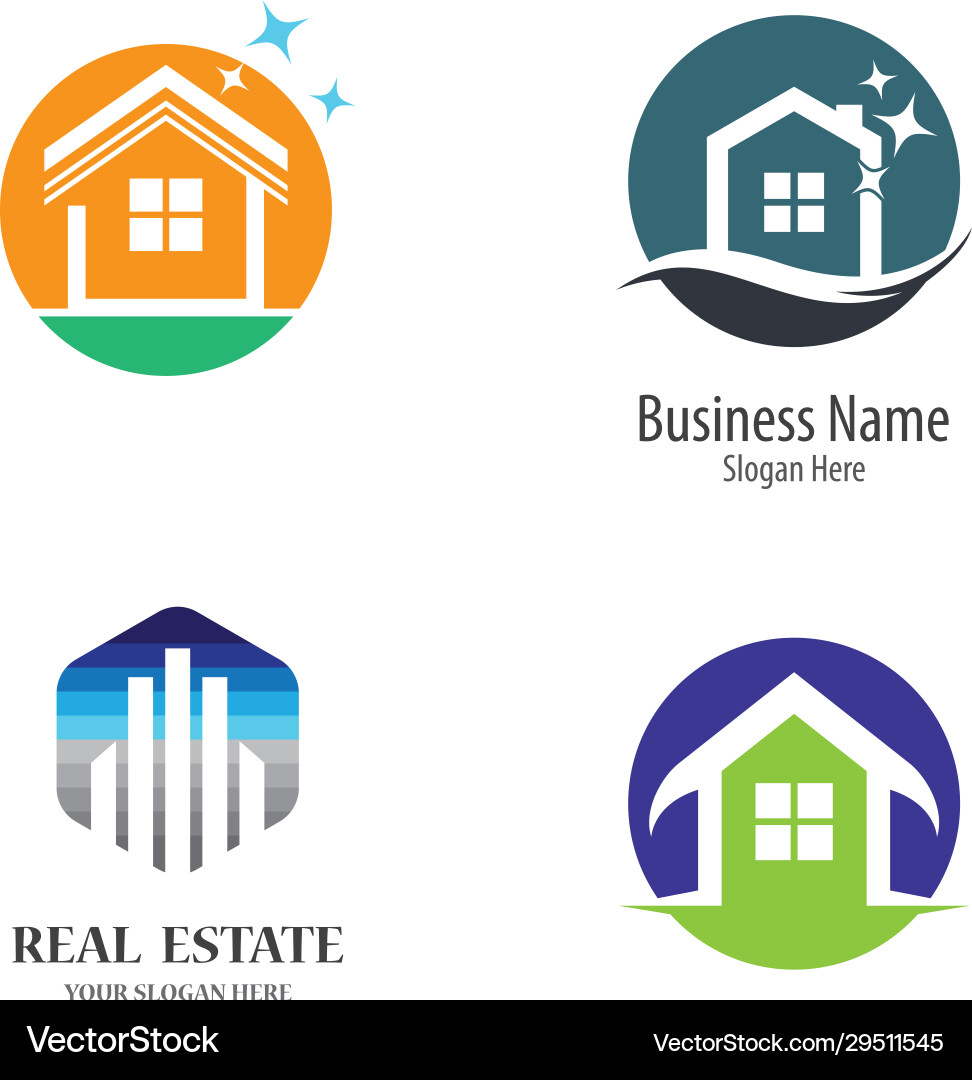 Real estate logo icon Royalty Free Vector Image