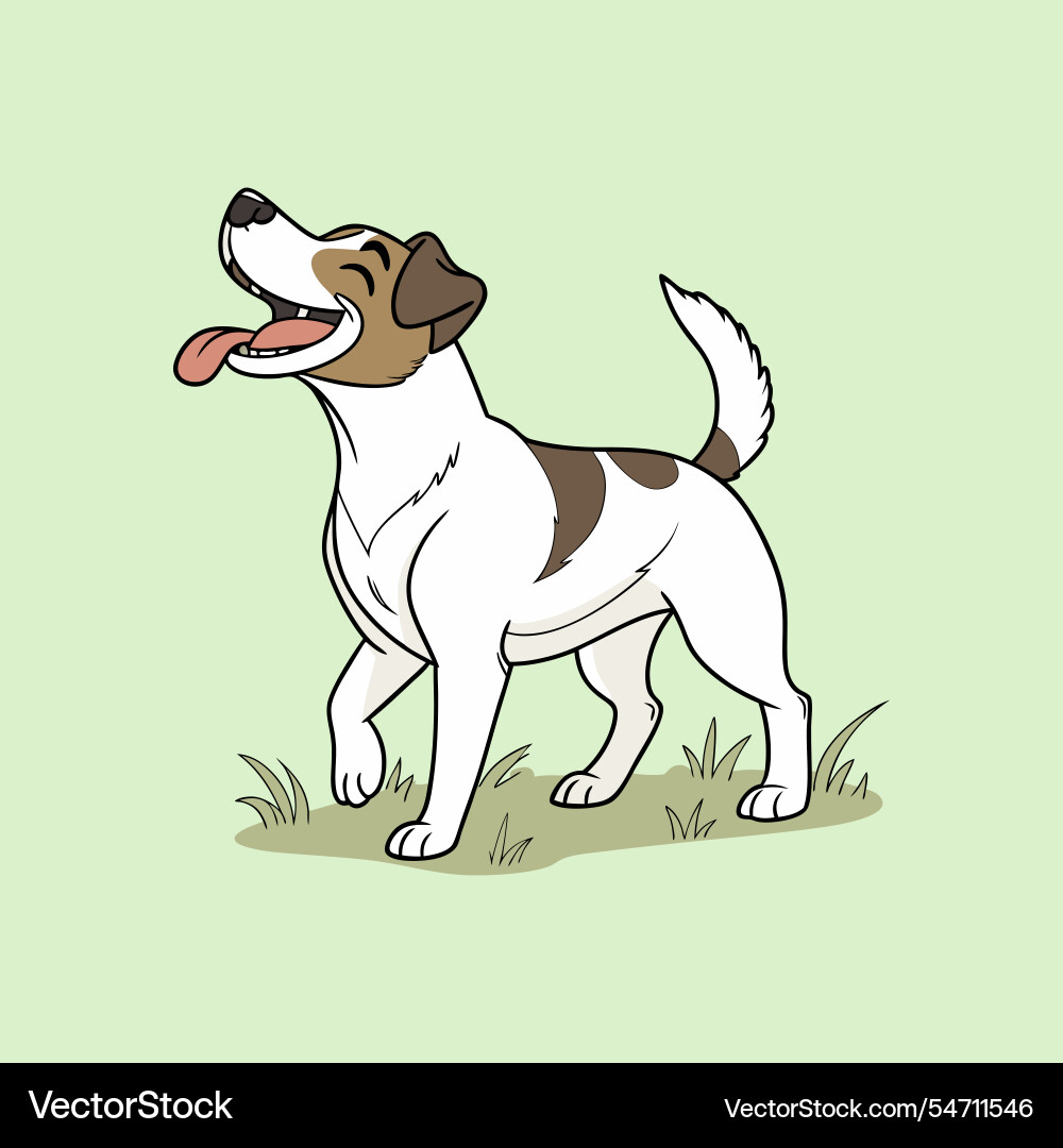 Happy dog victor art Royalty Free Vector Image