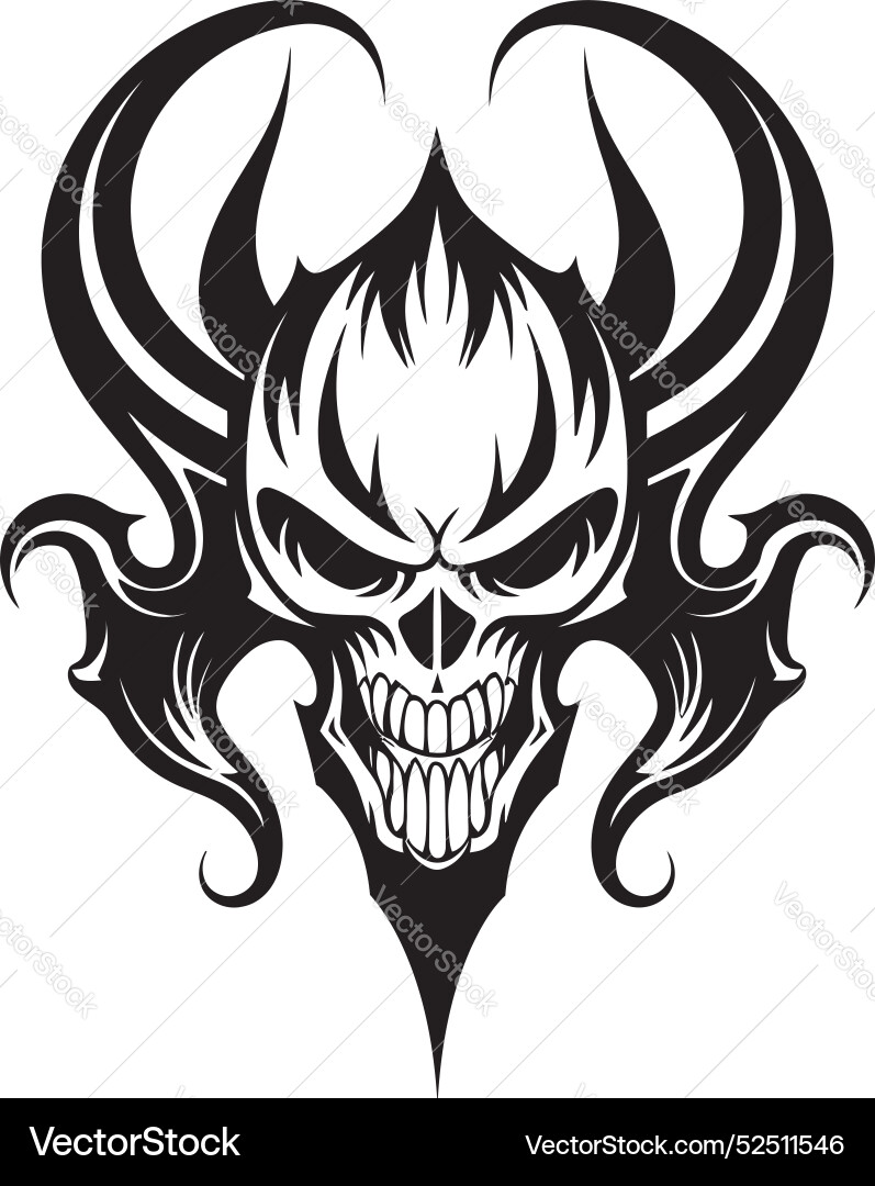 Infernal insight see the world through devilish Vector Image