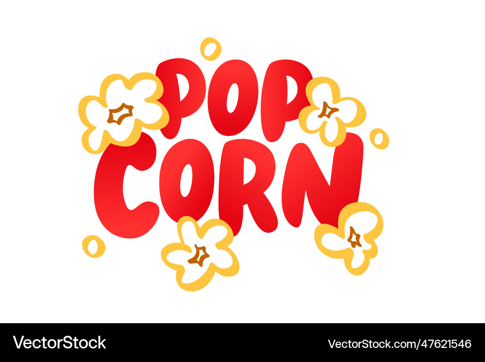 Popcorn Logo - Festive Snack Royalty Free Vector Image