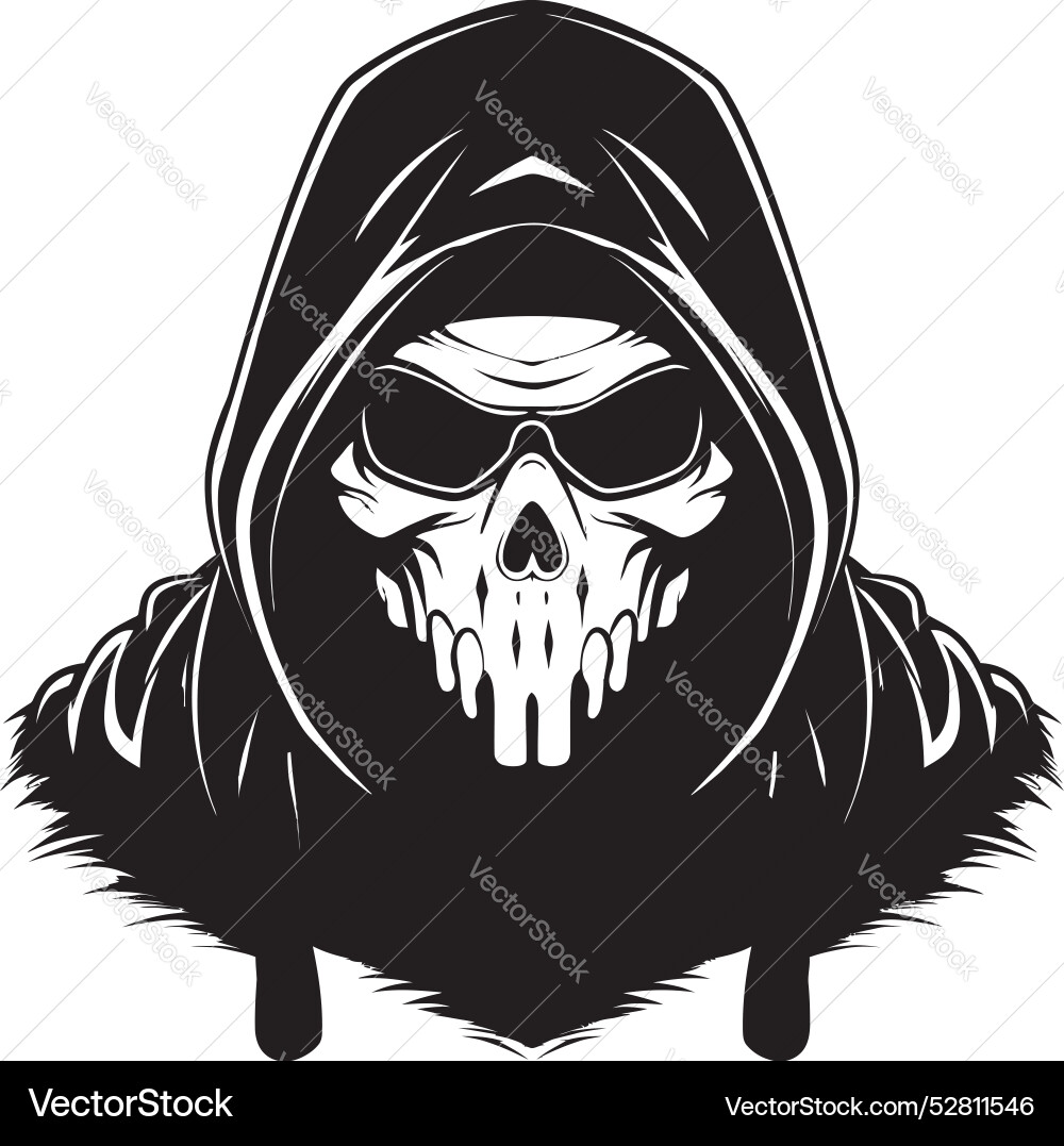 Reaper chic grim symbolic emblem reapers Vector Image