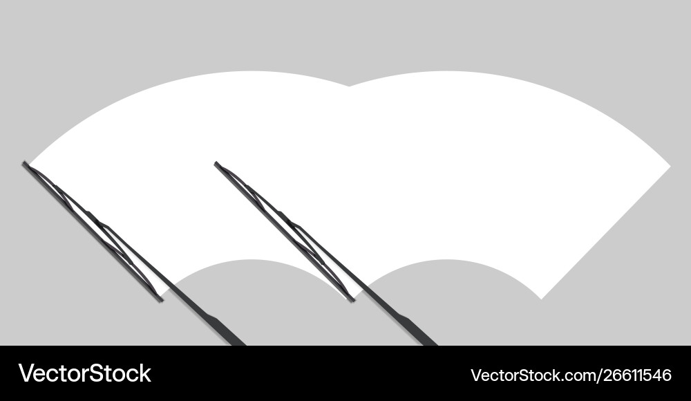 Windshield Wiper Blades Cleaning Royalty Free Vector Image