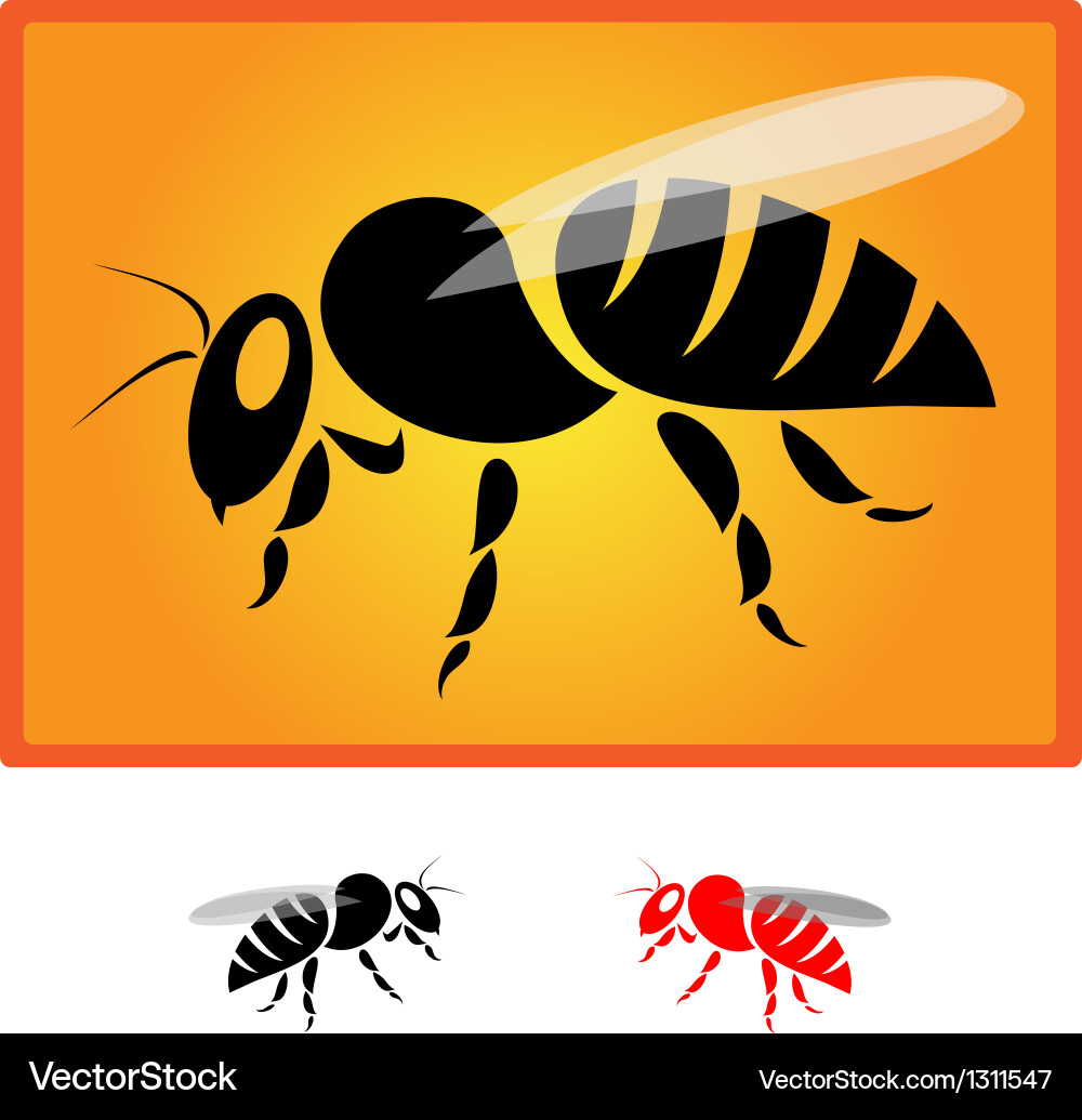 Bee Royalty Free Vector Image - VectorStock