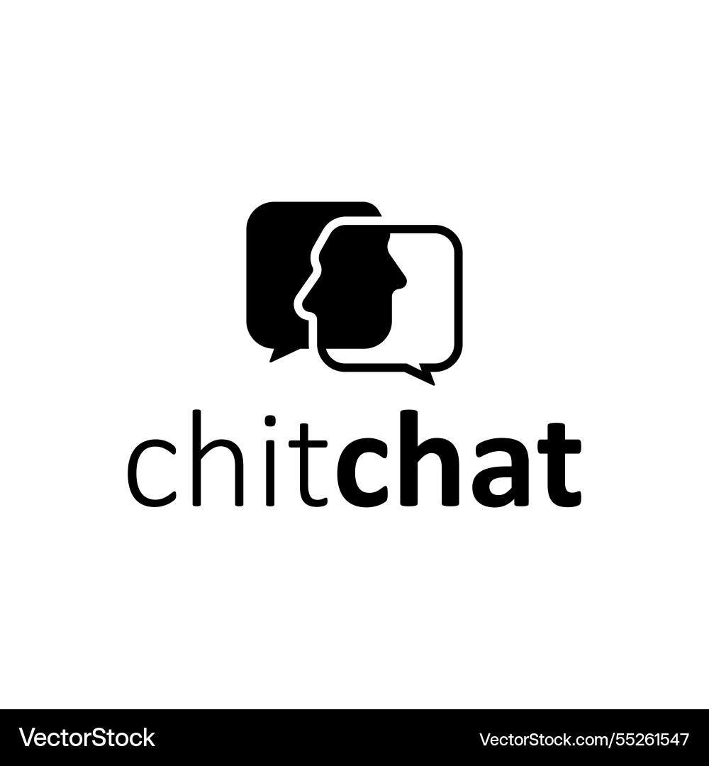 Chat logo Royalty Free Vector Image - VectorStock