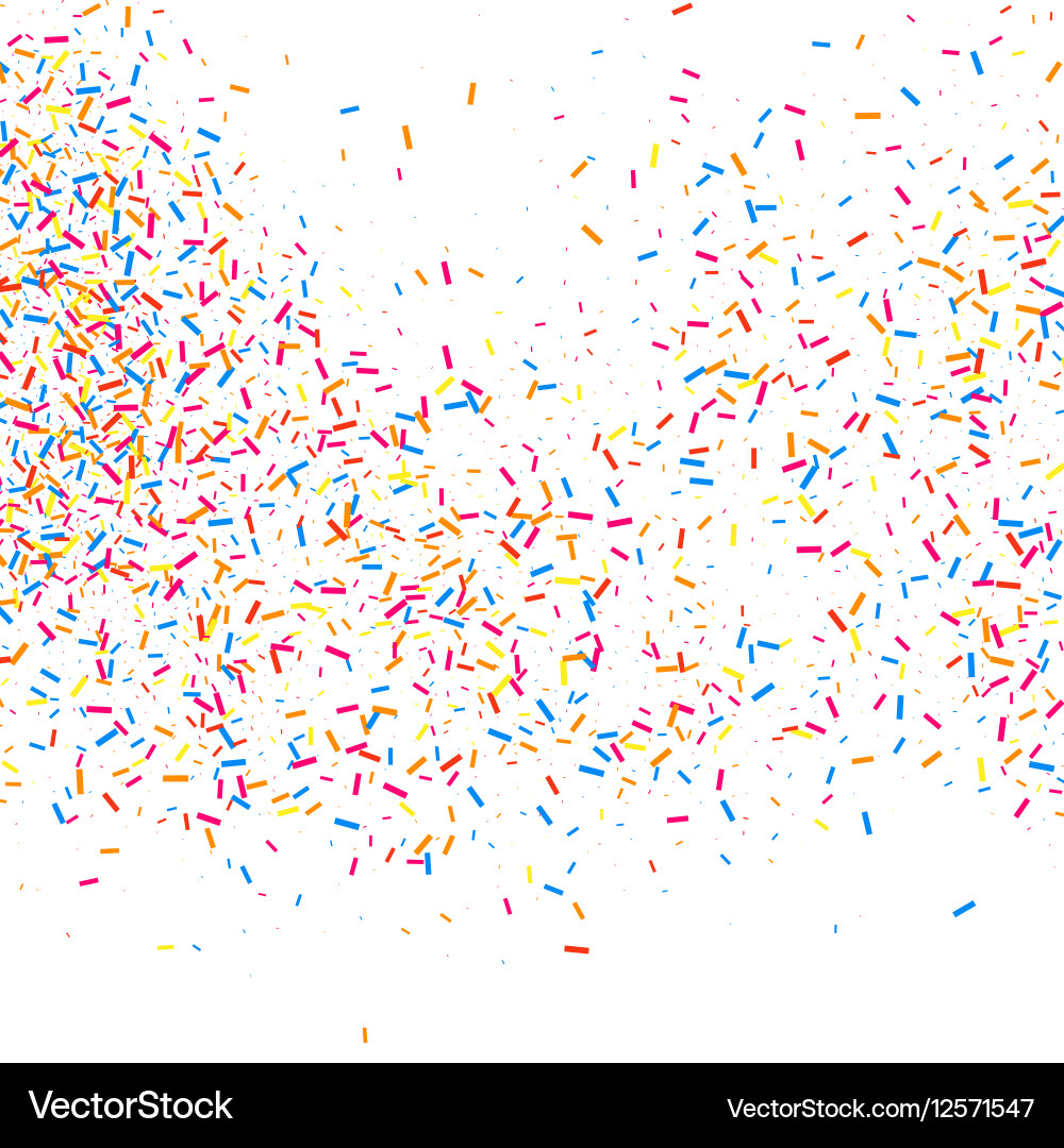 Confetti white square Royalty Free Vector Image