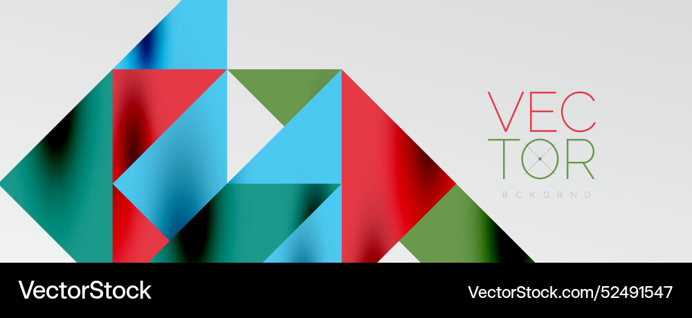 Tech minimal overlapping triangle shapes elements Vector Image