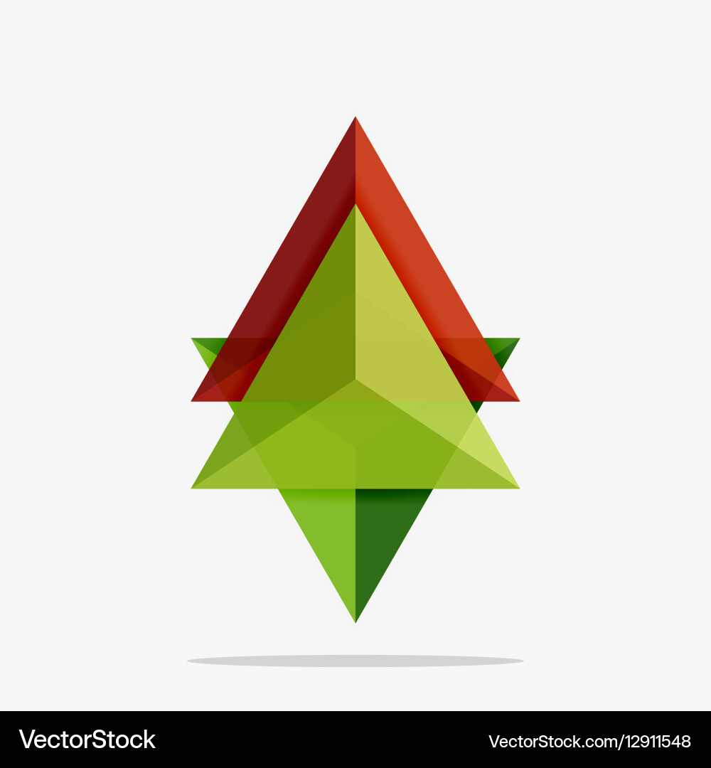 Blank triangle layout business template Royalty Free Vector