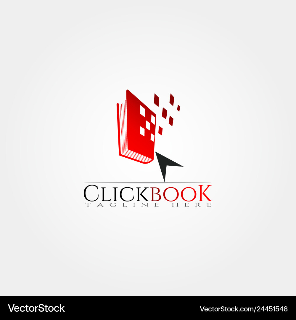 Book library icon template creative logo design Vector Image