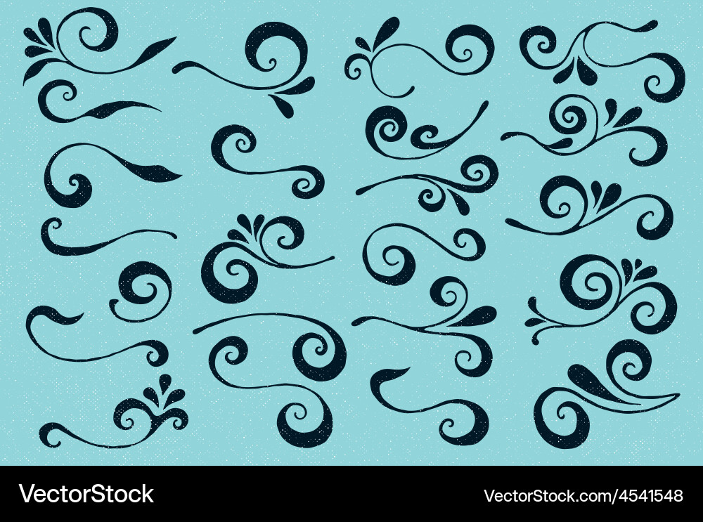 Elegant Swirls & Scrolls Royalty Free Vector Image