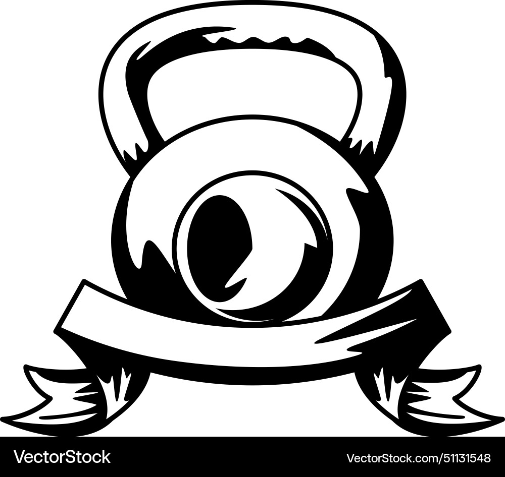 Gym emblem strong Royalty Free Vector Image - VectorStock