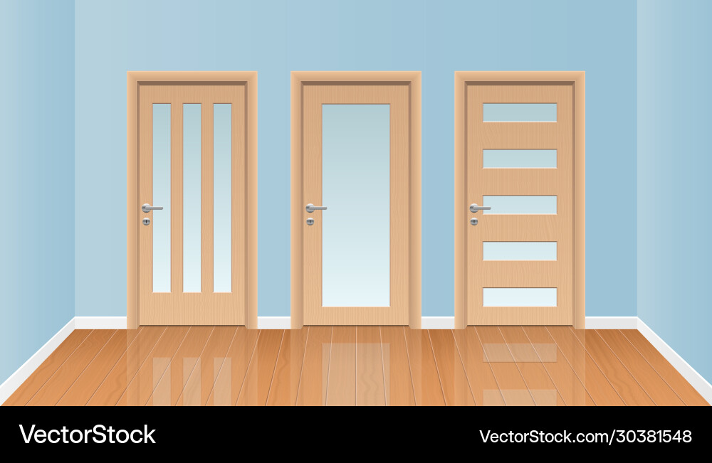 Realistic room interior Royalty Free Vector Image
