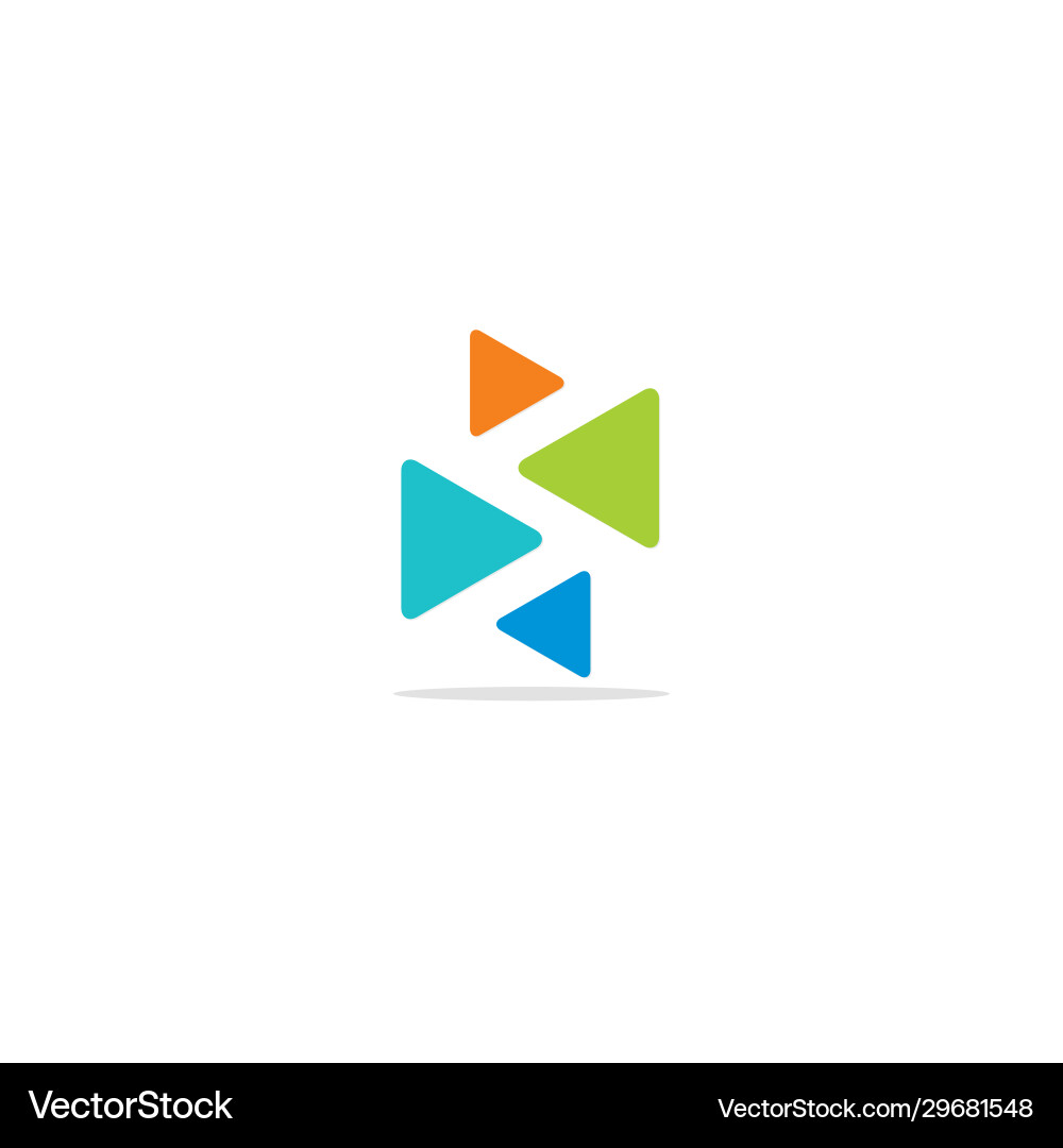 Triangle colorful logo Royalty Free Vector Image
