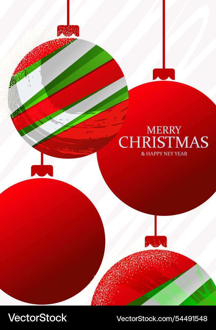 Year card in bright festive colors Royalty Free Vector Image