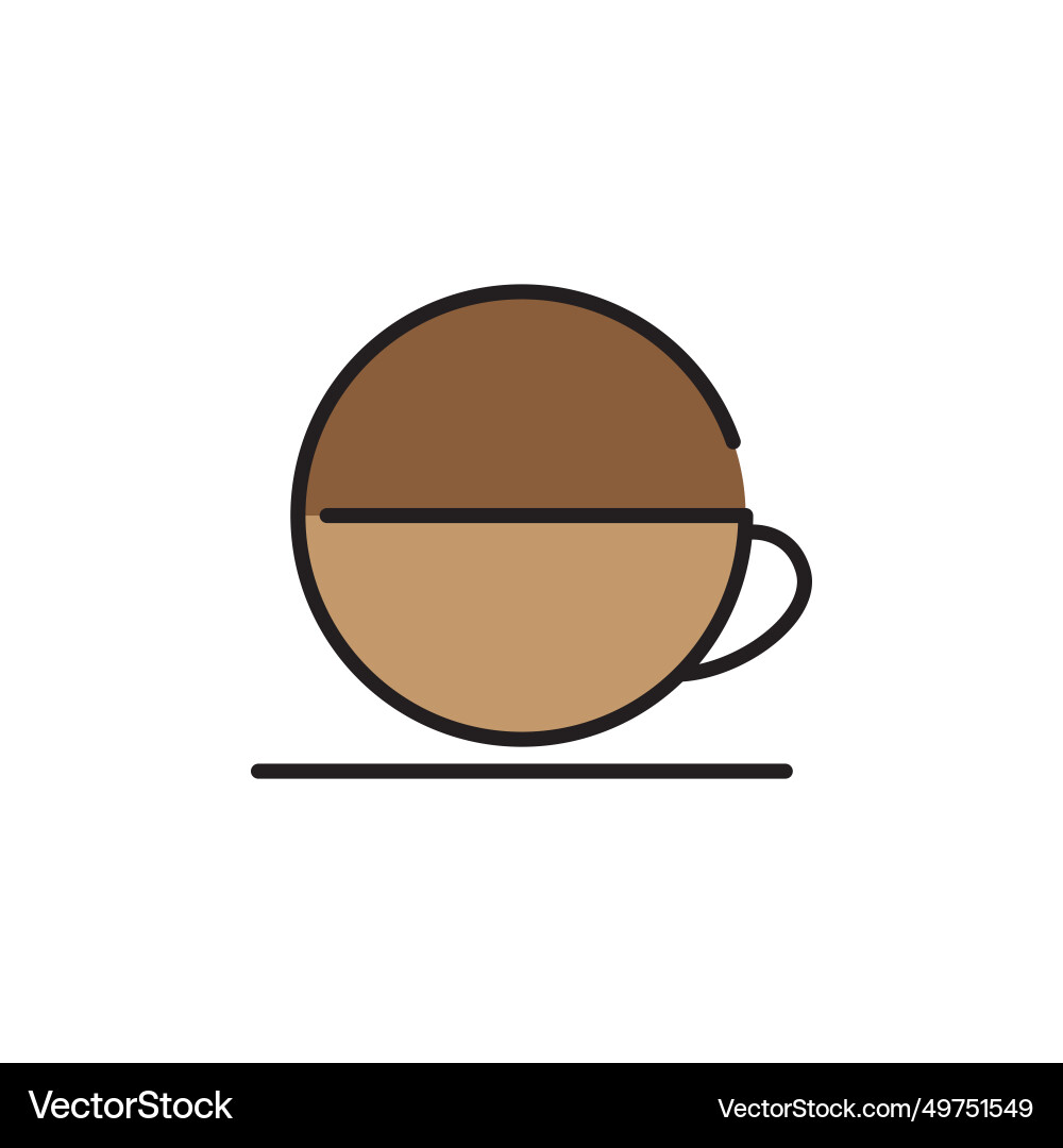 Cup coffee logo design image Royalty Free Vector Image