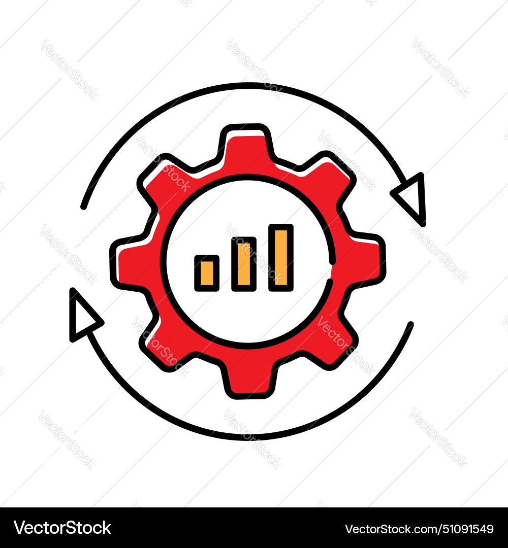Operational optimization and fraud detection icon Vector Image