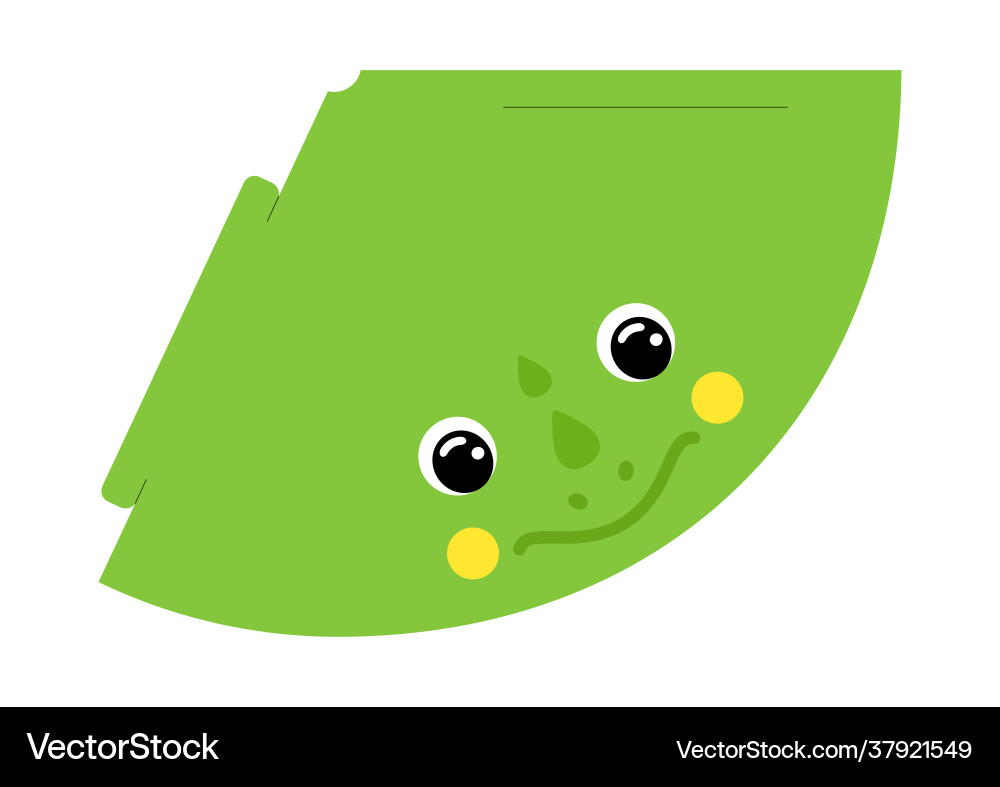 Printable iguana paper hat party die cut template Vector Image