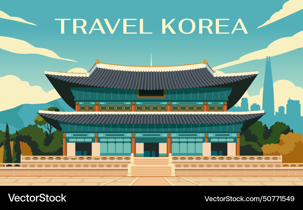 Travel destination poster Royalty Free Vector Image