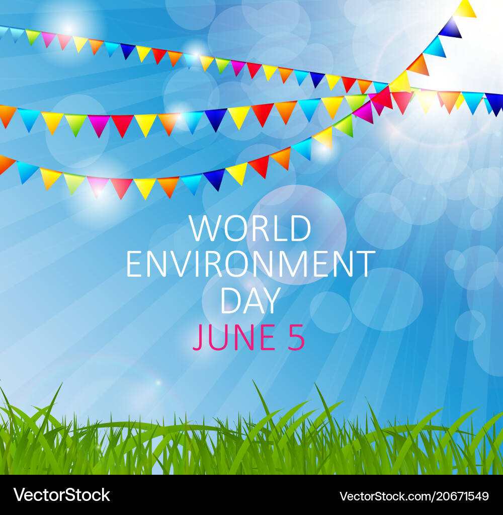 World environment day concept background Vector Image