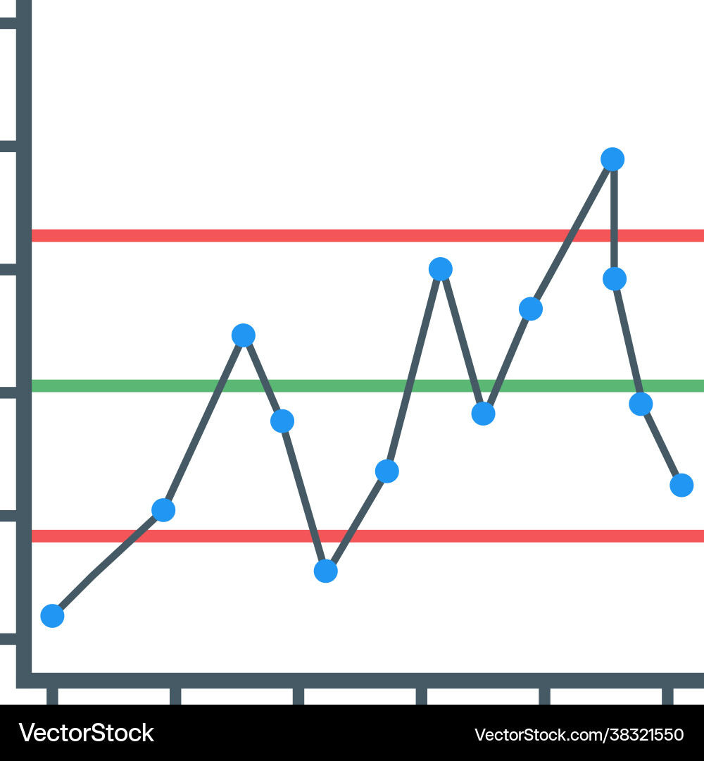 Control chart Royalty Free Vector Image - VectorStock
