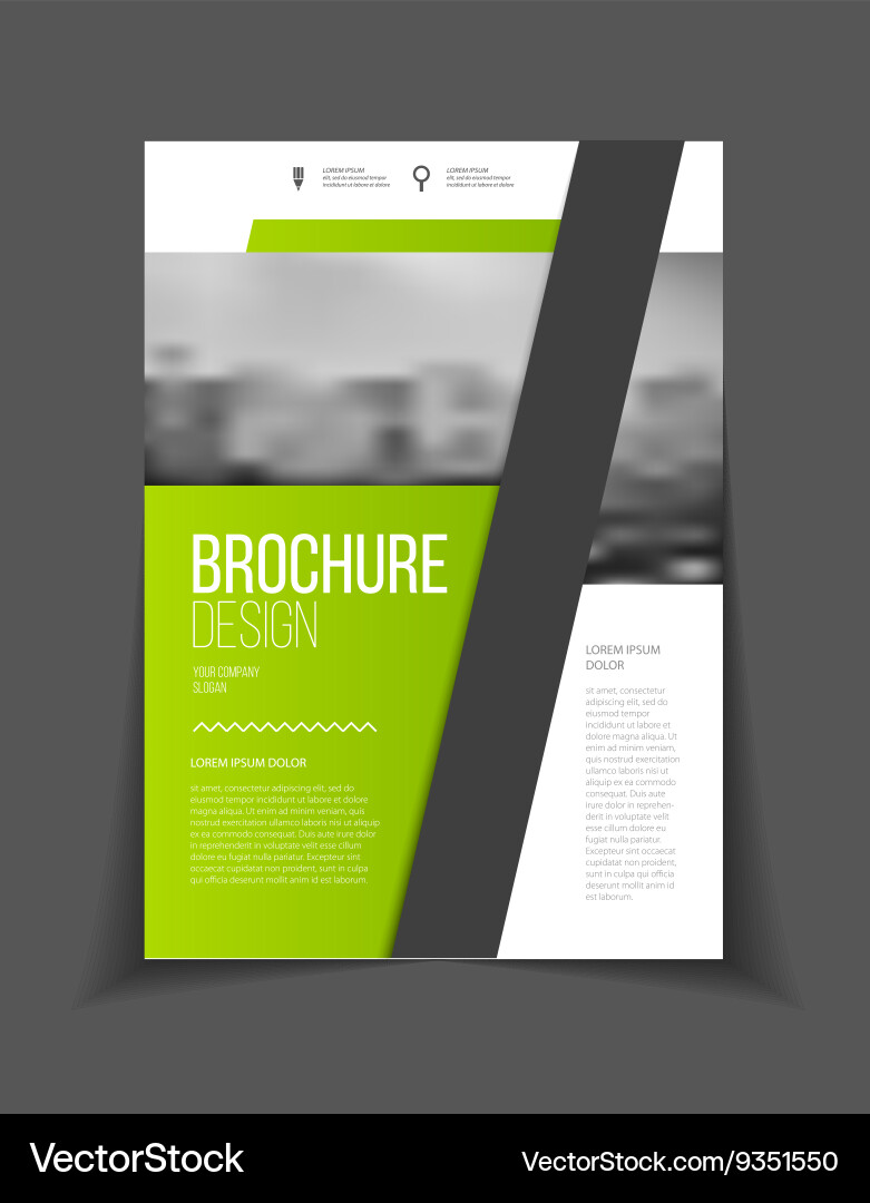 Corporate business document template Royalty Free Vector