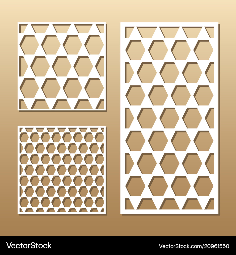 Laser cut panel Royalty Free Vector Image - VectorStock