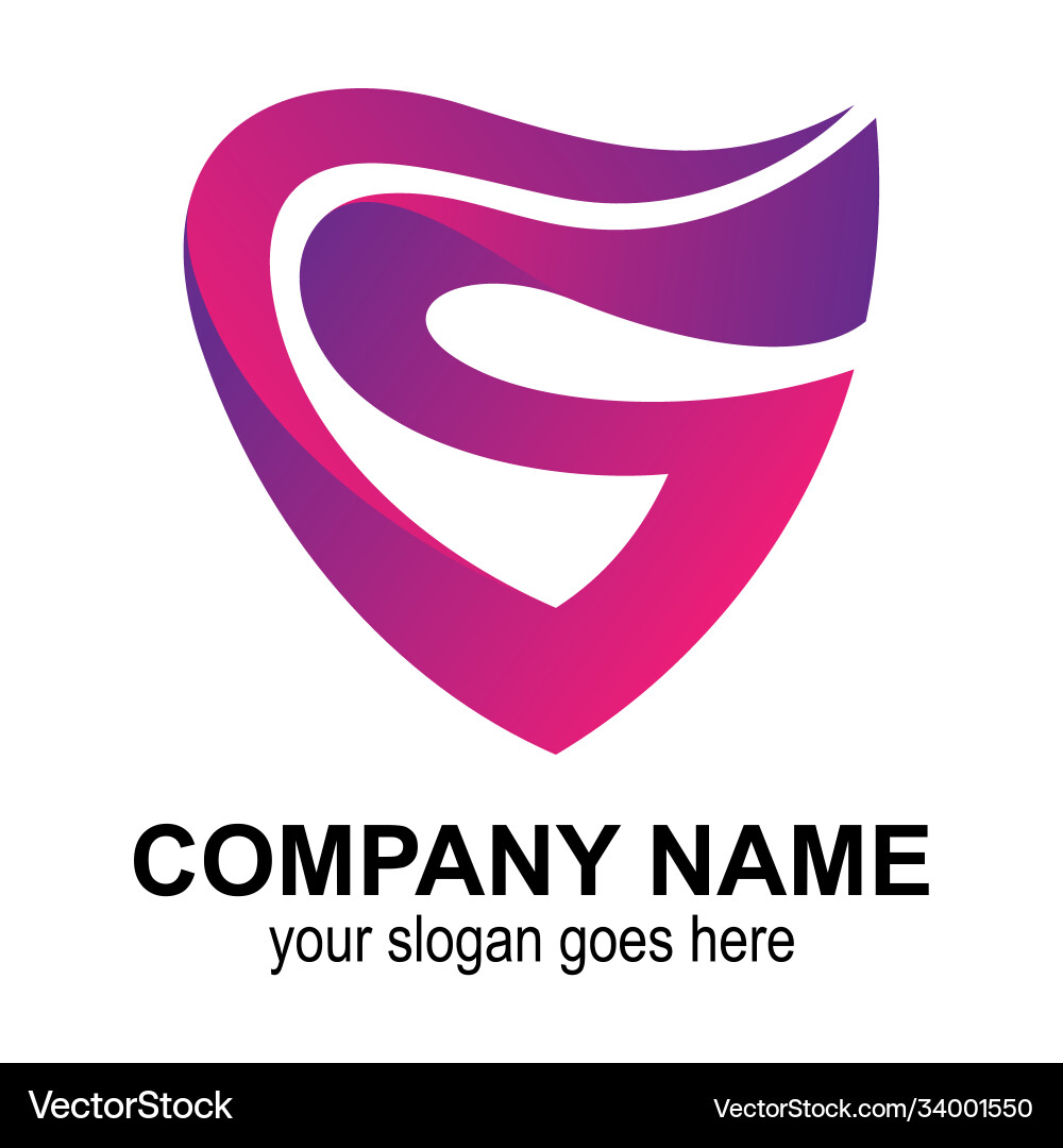 Shield letter s logo Royalty Free Vector Image