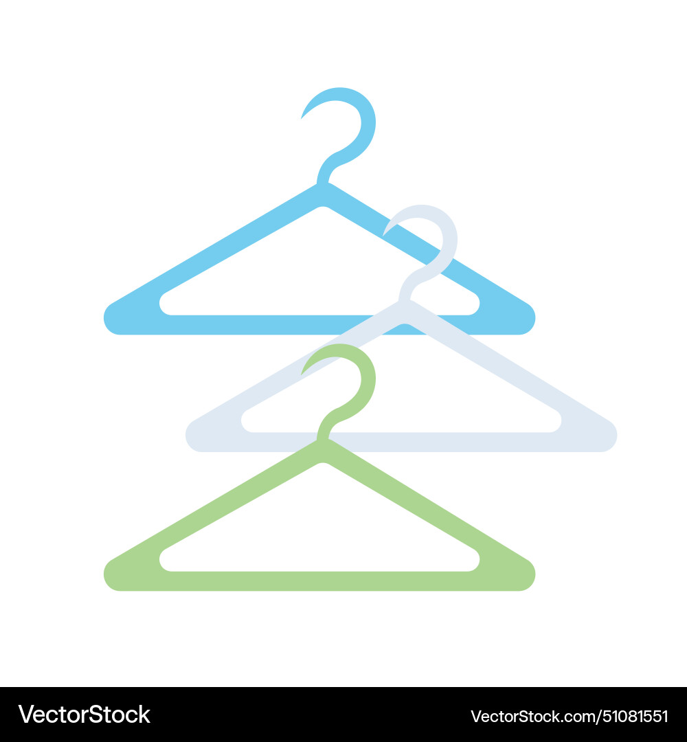 Clothes hangers Royalty Free Vector Image - VectorStock