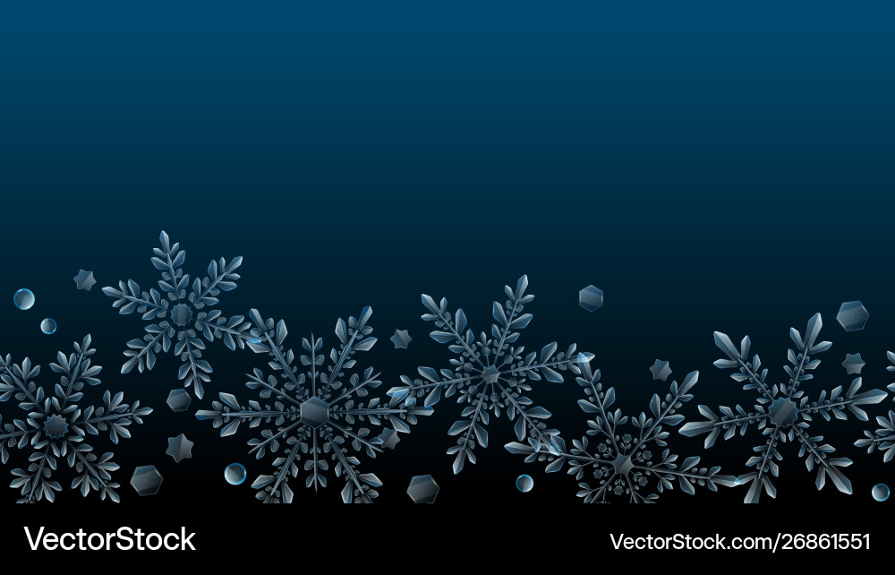 Composition big translucent christmas Royalty Free Vector