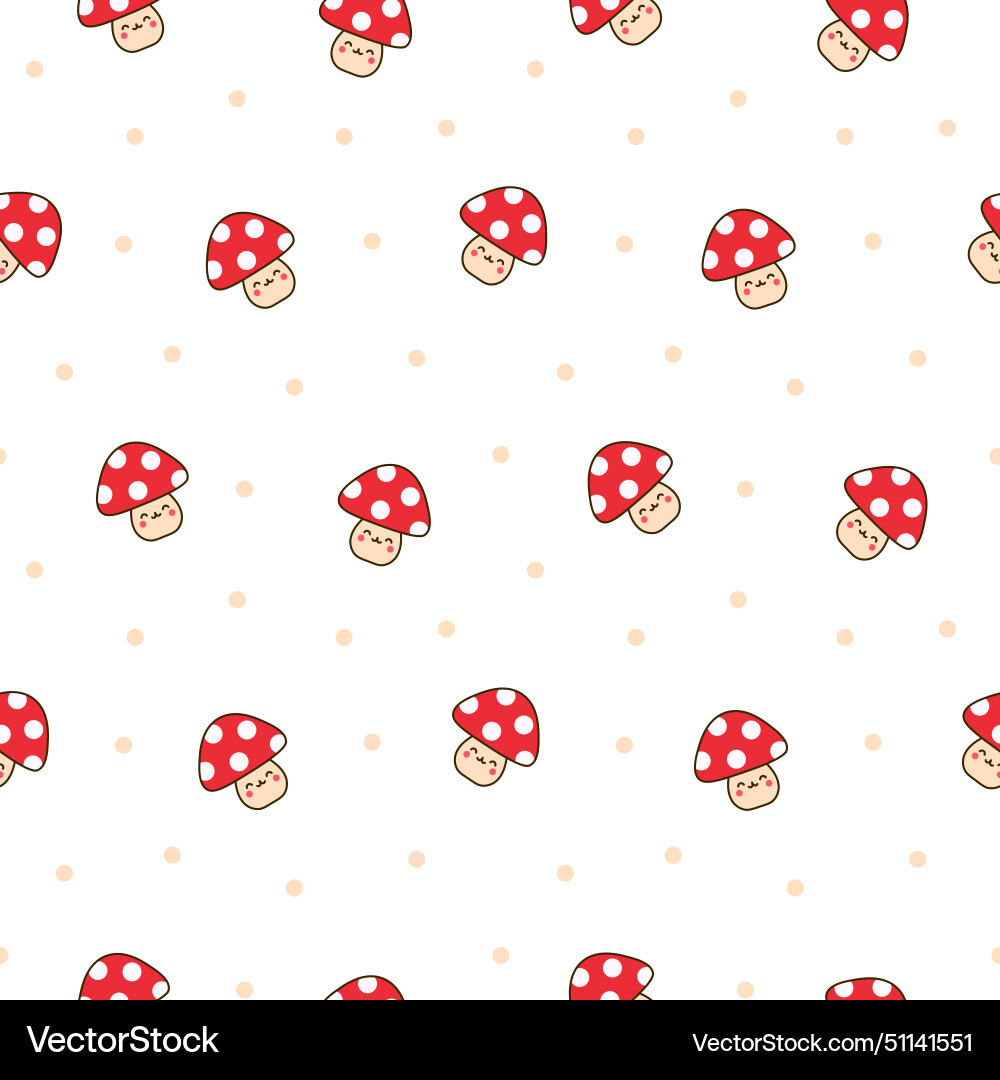 Kawaii cartoon farm characters seamless pattern Vector Image