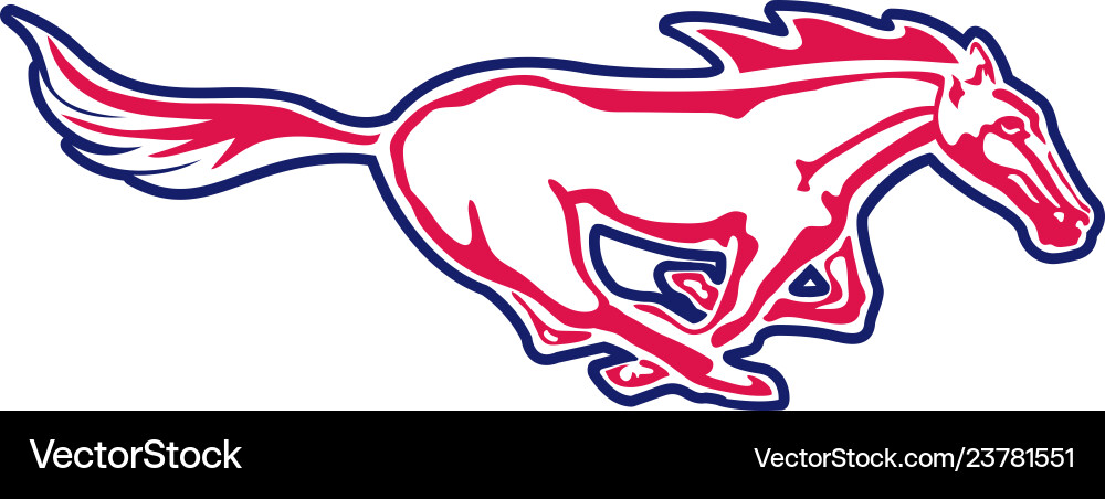 Mustang logo mascot Royalty Free Vector Image - VectorStock